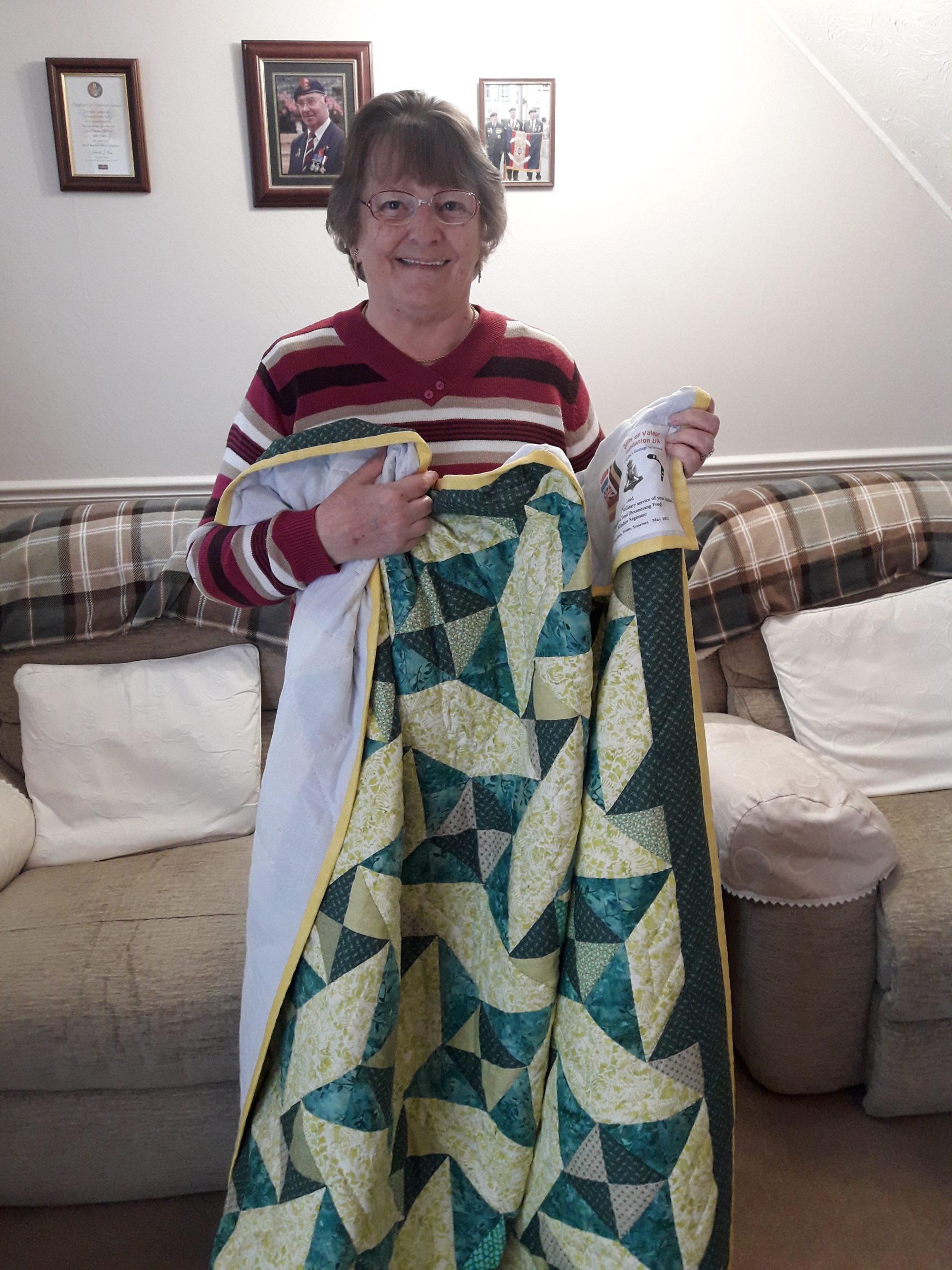 DMWS presents ‘Quilt of Valour’ in recognition of Alan Wainman’s ...